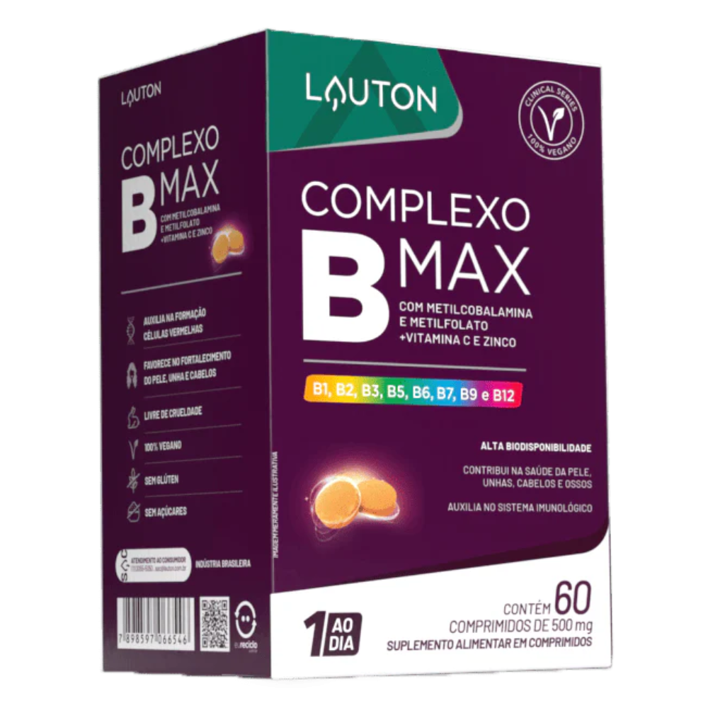 Complexo B Max 60 Cápsulas Lauton – Empório Áurea